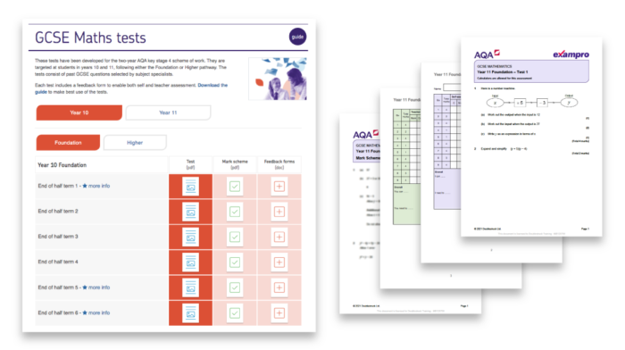 Exampro | GCSE Maths tests - Exampro